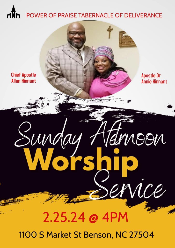 Services/Upcoming Events – Power of Praise Tabernacle of Deliverance
